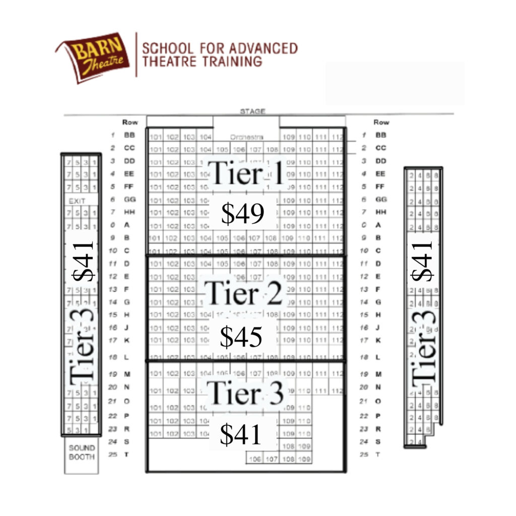Barn 2022 Seating Chart With Pricing Barn Theatre School For Advanced